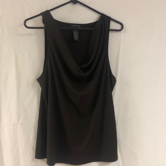 Kenneth Cole | Tops | Kenneth Cole Cowl Neck Brown Tank Top | Poshmark